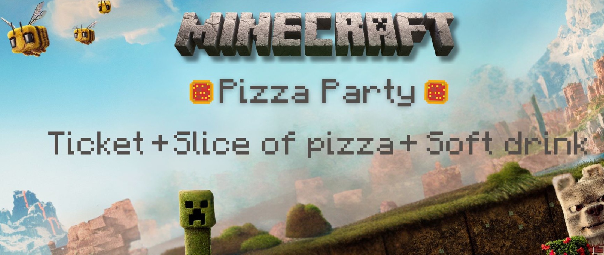 Minecraft Pizza Parties Tickets & Showtimes | REEL Cinemas REEL Cinemas